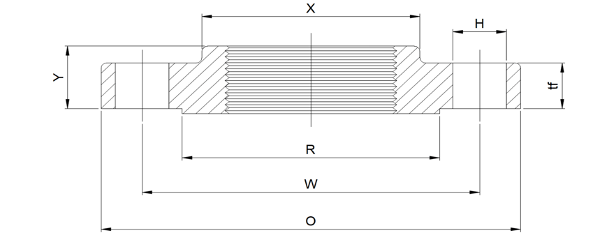 ANSI CL150 RF BSP Threaded Flange | Asmuss