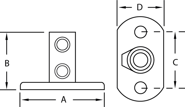 Railing Base Flange | Asmuss