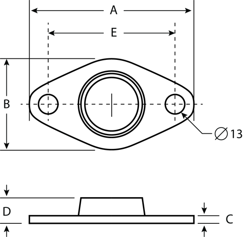 Oval Flange | Asmuss